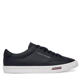 Tommy Hilfiger Sneakers aus Stoff Tommy Hilfiger Vulc Core Rwb Long Lace Lth FM0FM05814 Dunkelblau