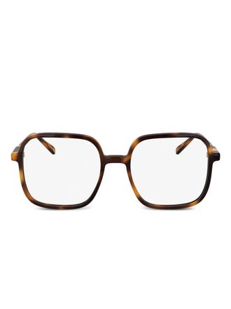Karl Lagerfeld lunettes de vue à monture carrée - Marron