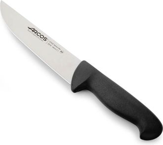Arcos Fleischermesser aus Nitrum Edelstahl - Ideal für Fleisch - Ergonomischer Griff aus Polypropylen, für Langzeit- und Schwerlastgebrauch - Schwarz, Serie