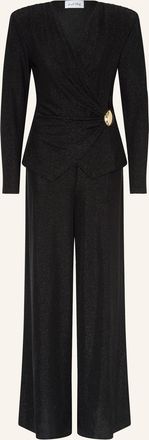 Joseph Ribkoff Jumpsuit In Wickeloptik Mit Glitzergarn Und Volants schwarz