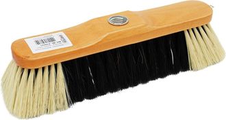 Polar Zimmerbesen Buchenholz Rosshaarmischung mit Gewinde für Wohnzimmer, Küche, Stück:2