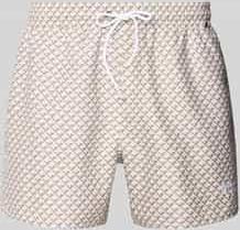 HUGO BOSS Relaxed Fit Badeshorts mit Allover-Muster Modell CATFISH