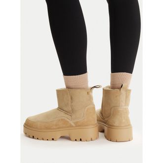 Tommy Hilfiger Schneeschuhe Tommy Hilfiger Real Shearling Pullon FW0FW08997 Beige