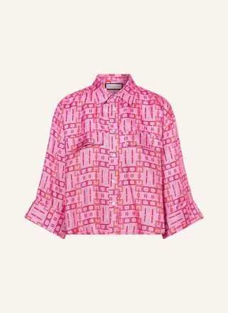Sem per Lei Sem Per Lei Hemdbluse Aus Seide Mit 3/4-Arm pink