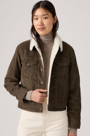 Levi's Original Sherpa Trucker Jacket - Femme - Marron / Canteen - XS
