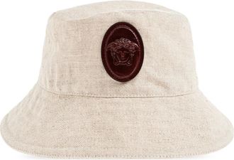 Versace unisex, Accessoires, Beige, Taille: 57 CM Chapeau avec &eacute;cusson logo
