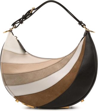 Fendi Hobo Bags - Small Calfskin and Suede Rainbow Fendigraphy - Gr. unisize - in Braun - f&uuml;r Damen
