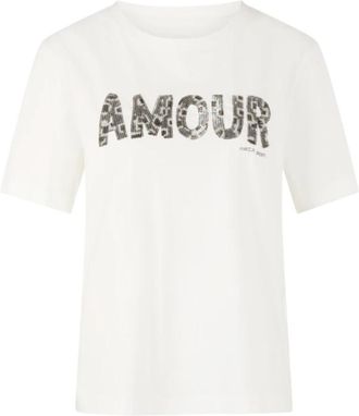 Marc Cain Amour T-Shirt - - Tops - Damen - Wei&szlig; - XL