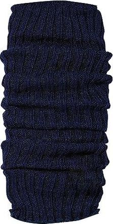 Generic Chauffe-pieds de couleur unie pour femmes Chaussettes tricot&eacute;es en laine fluorescente color&eacute;e (Dark Blue, One Size)