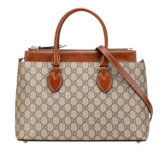 Gucci Sac &agrave; main vintage en cuir Pre-owned - Femme - Pre-owned - Beige - Taille: ONE Size