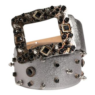 Dolce & Gabbana Femme, Accessoires, Gris, Taille: 90 CM Ceinture