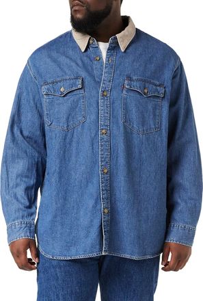 Levi's Herren Relaxed Fit Western Hemd Blue Stonewash (Blau) XS