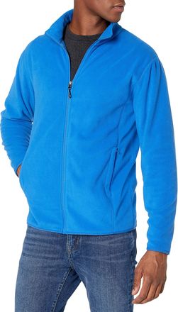 Amazon Essentials Herren Fleecejacke mit durchgehendem Reißverschluss (in Big und Tall erhältlich), Kobaltblau, XXL