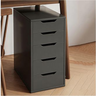 Generic Nachttisch, Aktenschrank unter dem Schreibtisch, Beistelltisch, Stauraum mit Mehreren Schubladen, Wohnzimmerschrank, Nachttisch-Beistelltisch(Black)