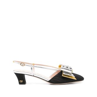 Valentino Garavani Femme, Chaussures, Noir, Taille: 39 EU Bowow Slingback Pump