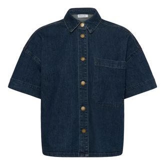 MY ESSENTIAL WARDROBE Sofia Boxy Shirt - - Blouses & Shirts - Damen - Blau - XL