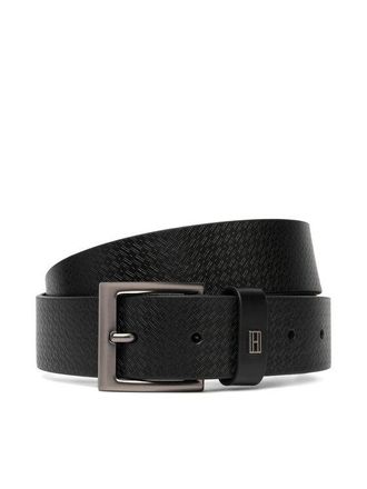 Tommy Hilfiger G&uuml;rtel Th Soho Flag Aop 3.5 AM0AM14179 Schwarz