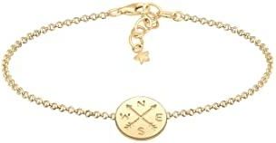 Elli Bracelet Femme Filigrane du Talisman de la Boussole en Argent Sterling 925