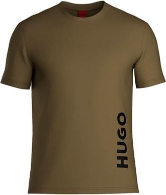 HUGO BOSS Hugo T-Shirt RN Relaxed pour Homme en Jersey de Coton avec Protection UV FPS 50+, L