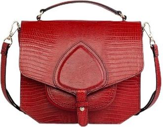 Kate Lee Sac en Cuir porté bandoulière Emelyne Rouge, Femme