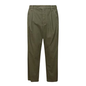 A.P.C. A.p.c., Homme, Pantalons, Vert, Taille: XL Pantalon en Coton Renato avec Plis