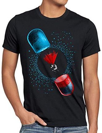 style3 Neo Tokyo Pilule T-Shirt Homme Anime Manga Tokio, Taille:XL, Couleur:Noir