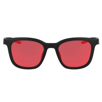 Nike Quadratisch-Sonnenbrille, Alltag (Schwarz/Rot)