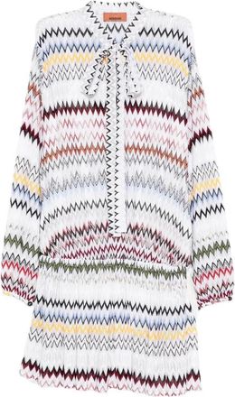 Missoni Femme, Robes, Blanc, Taille: 36 FR Ds26Sg09 Robe Chemise