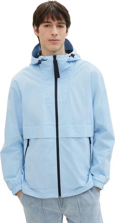 Tom Tailor Tom Tailor Denim Herren Windbreaker Jacke mit Kapuze, 34591 - Middle Sky Blue, M