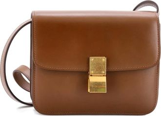 Celine Classic Box Bag Smooth Leather Teen shoulder bag - Marron