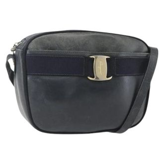 Ferragamo Pre-owned Leder Crossbody Bag - - Pre-owned - Damen - Blau - ONE SIZE