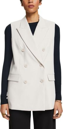 Esprit Damen 024ee1h301 Weste, 290/Light Beige, 44