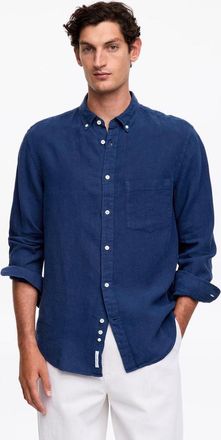 Arket Lockeres Leinenhemd -Blau