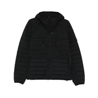 Stone Island Homme, Vestes, Noir, Taille: L Veste &agrave; capuche en duvet