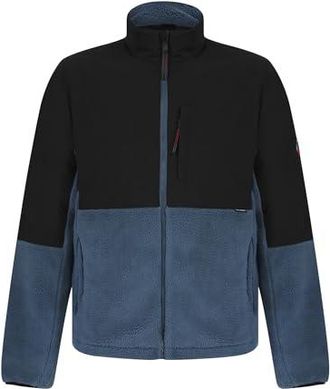 Tokyo Laundry Dancho Teddy Veste polaire col cheminée pour homme, Airforce., L