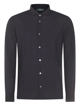 Zanone chemise à boutonnière - Bleu