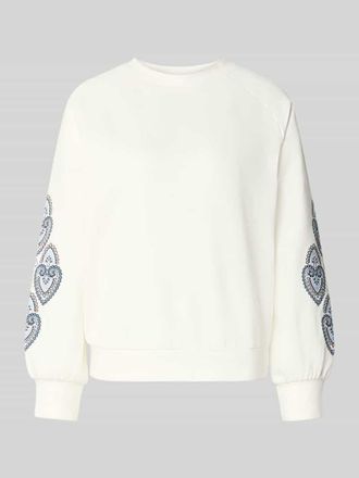 Zero Regular Fit Sweatshirt mit Motiv-Stitching