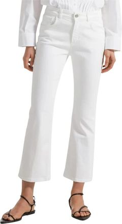 Seventy Femme, Jeans, Blanc, Taille: 38 FR Cropped Jeans