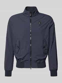 Blauer Jacke mit Pattentaschen Modell Alwin