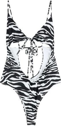 The Attico Femme, Maillots de bain, Multicolore, Taille: 42 FR Lace-up Cut-out One-piece