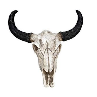 Vosarea Animal Long Horn Horn Cow Skull Tenture Murale Creative Halloween Art Artisanat Ornements