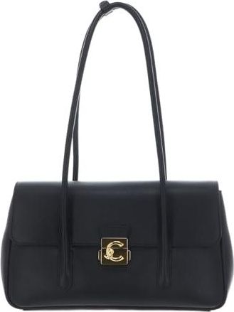 Coccinelle Cuir sac &agrave; &eacute;paule bandouli&egrave;re sac &agrave; main C-Me Lock Handbag Grained Leather Noir