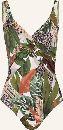 Charmline Charmline Shape-Badeanzug Floral Safari gruen