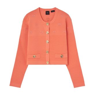 Pinko Pinko, Femme, Pulls, Rose, Taille: 40 FR Cardigan