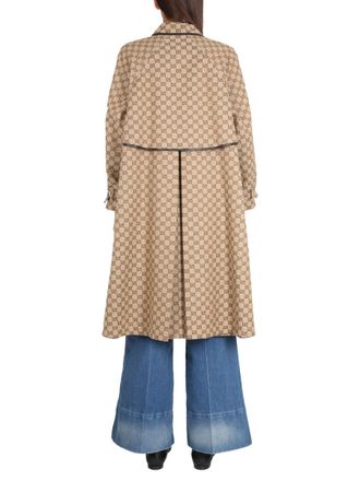 Gucci Reversible Cotton-Blend Trench Coat - Beige