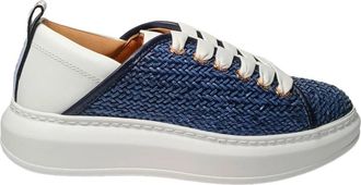 Alexander Smith Femme, Chaussures, Bleu, Taille: 36 EU Pelle Baskets