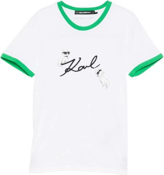 Karl Lagerfeld Ikon Choupette T-shirt - Wei&szlig;