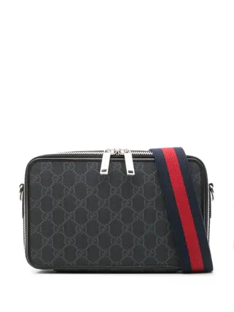 Gucci Kuriertasche aus GG Supreme Canvas - Schwarz