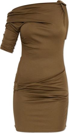 Jacquemus Femme, Robes, Brun, Taille: 40 FR Robe Mini Drapeado