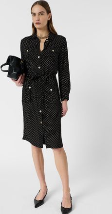 Gerard Darel Robe chemise &agrave; pois - RUZENA - Noir